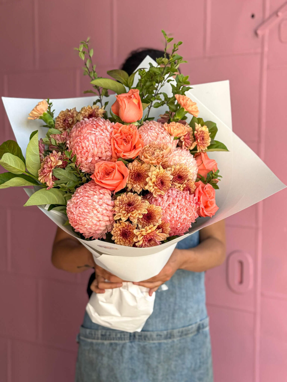 Peach Posy 🧡 Peach Flowers Bouquet