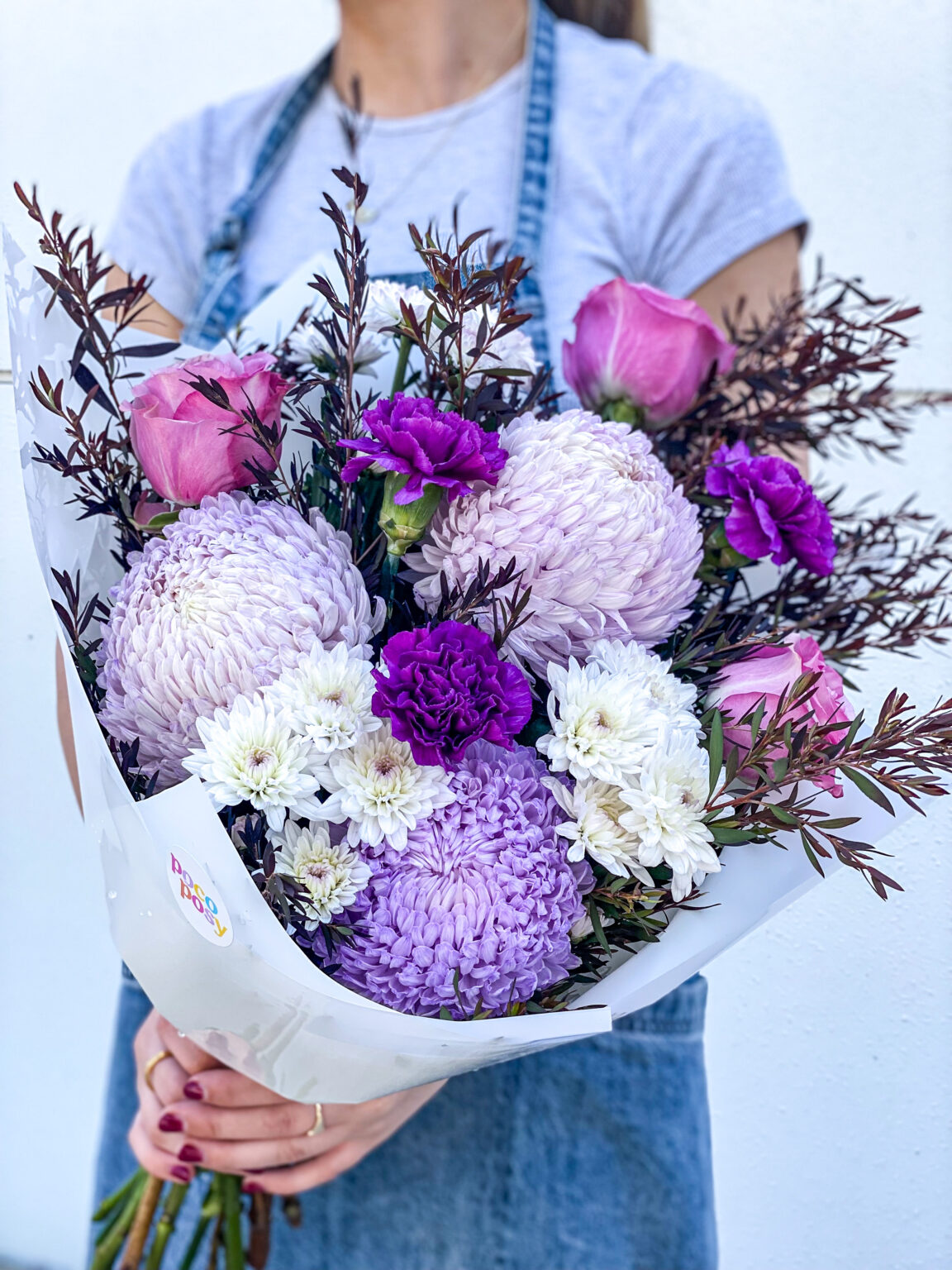 Purple Pop! 💜 Purple Flowers Bouquet