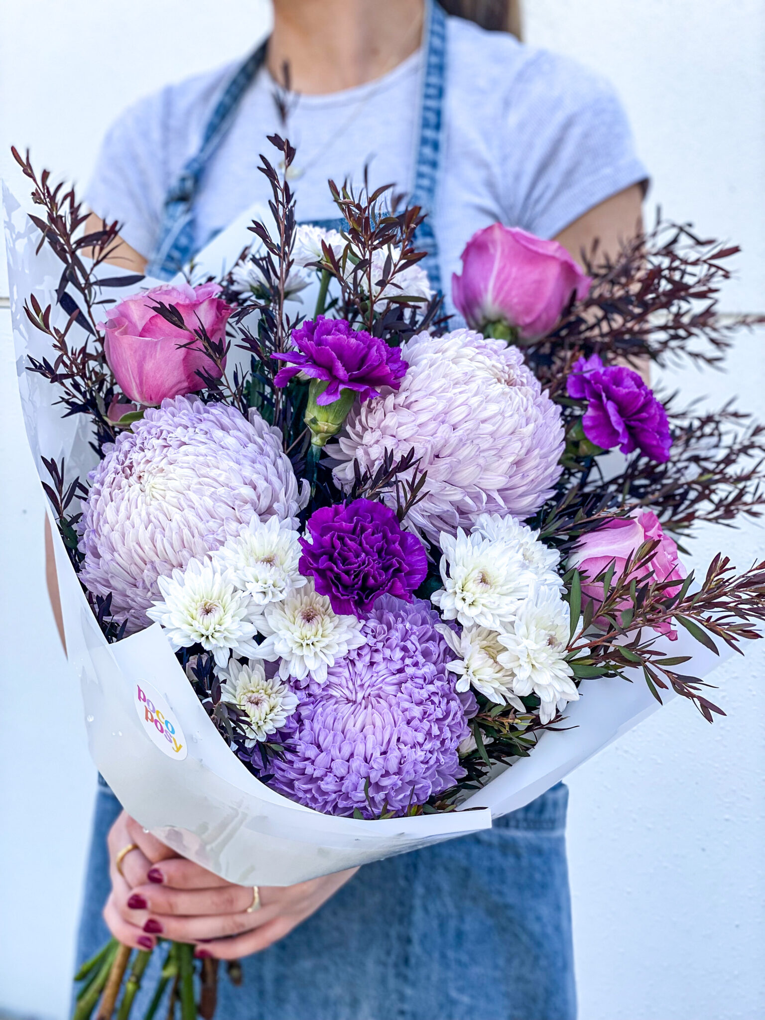 Purple Pop! 💜 Purple Flowers Bouquet